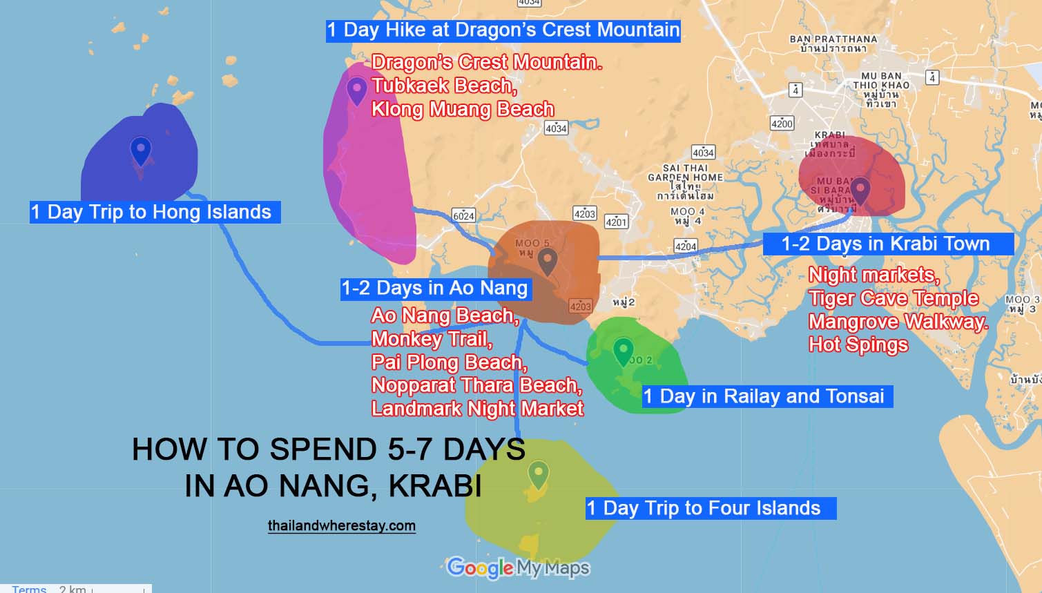 My 5-7 Days In Krabi & Ao Nang Itinerary - ThailandWhereStay