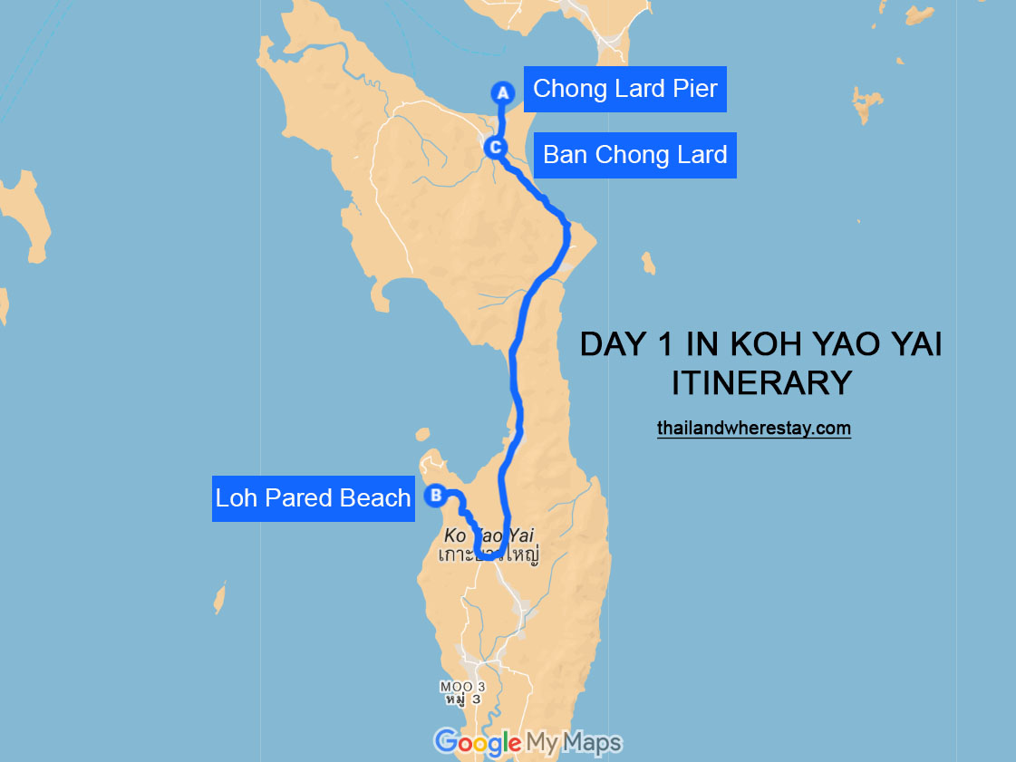 My 3-4 Days In Koh Yao Yai & Noi Itinerary - ThailandWhereStay