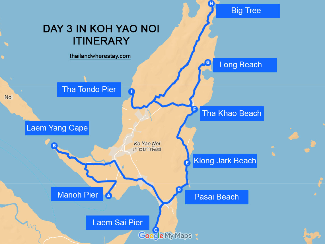 My 3-4 Days In Koh Yao Yai & Noi Itinerary - ThailandWhereStay