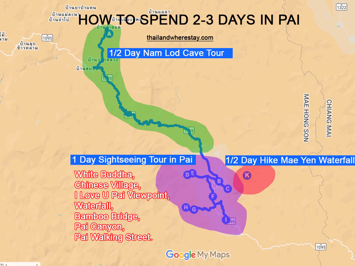 How to Spend 2-3 Days In Pai Itinerary - ThailandWhereStay