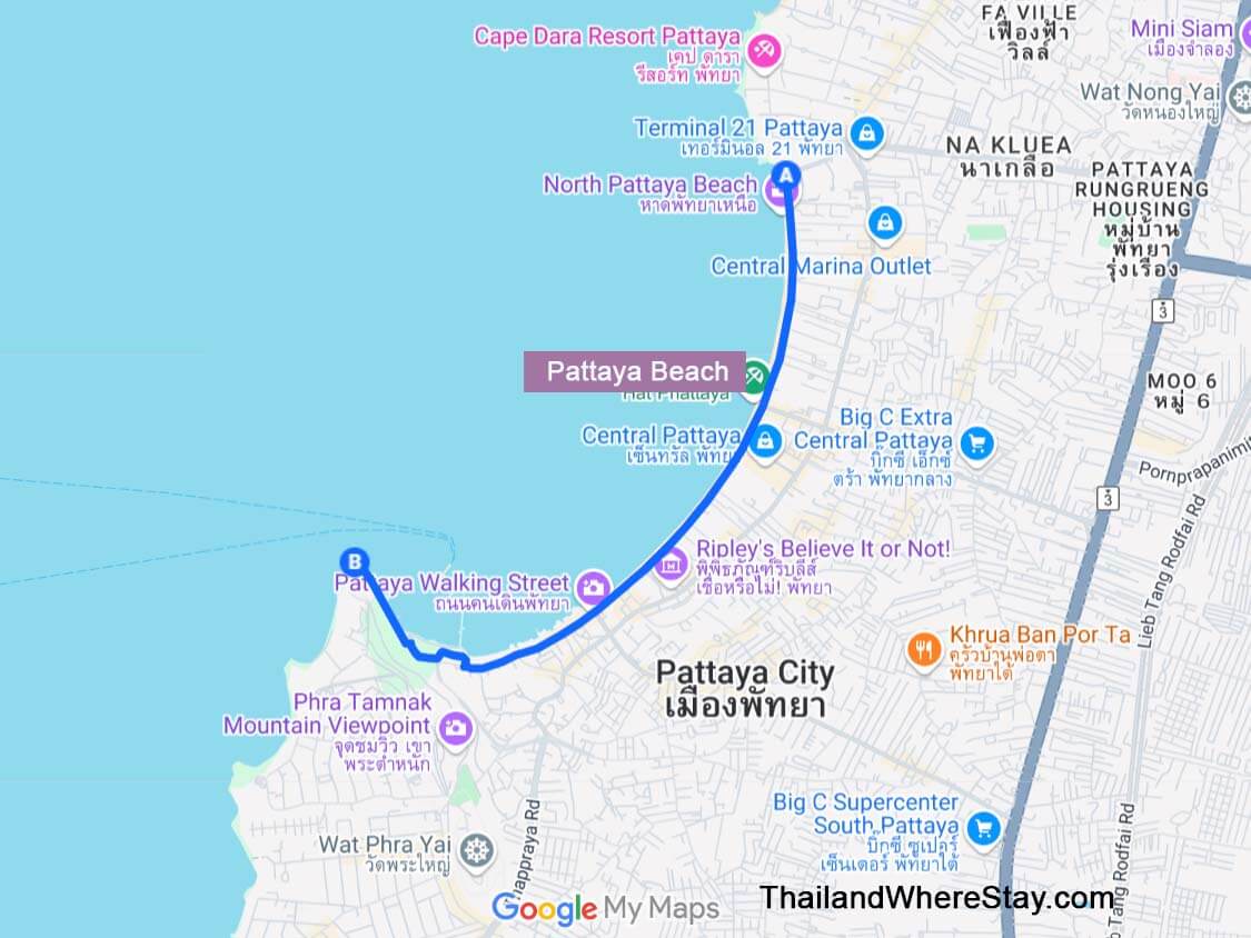 Pattaya Beach, Pattaya - ThailandWhereStay