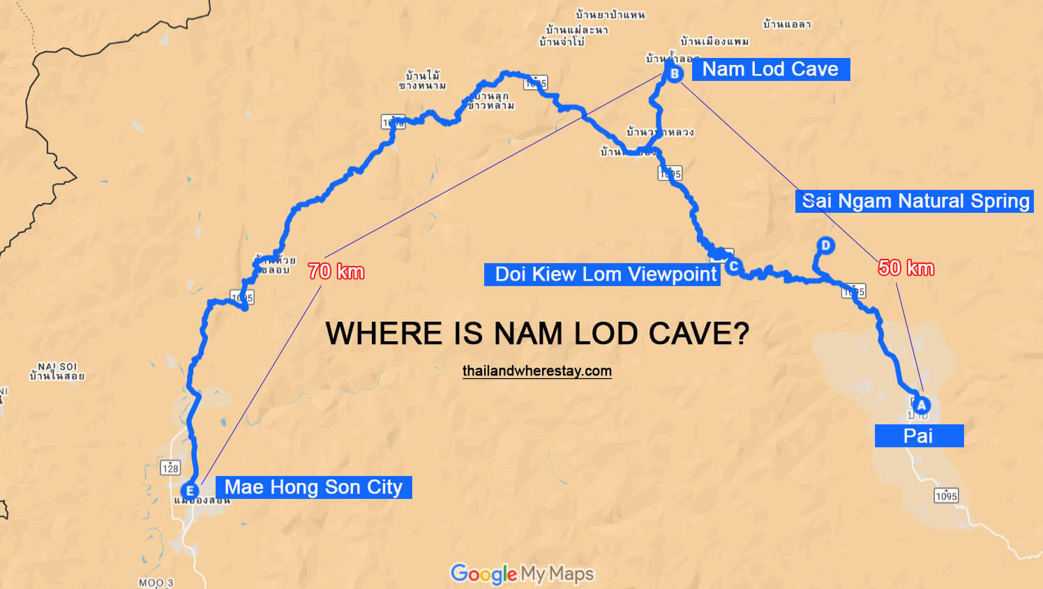 Nam Lod Cave - A popular day trip from Pai - ThailandWhereStay