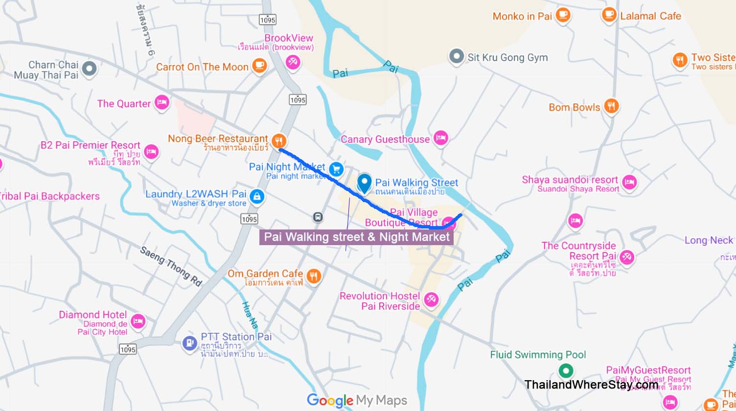Pai Walking Street and Pai Night Market - ThailandWhereStay