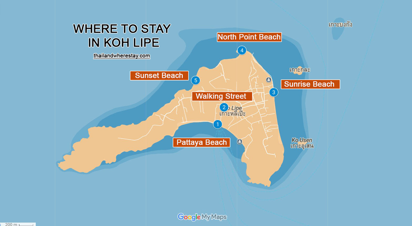 Where to stay in Koh Lipe - ThailandWhereStay